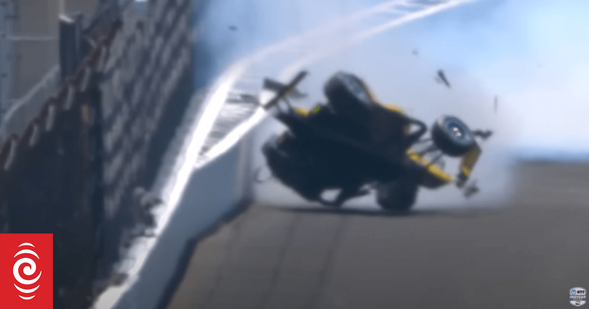 NZ driver Scott McLaughlin walks away from spectacular crash at Indy ...