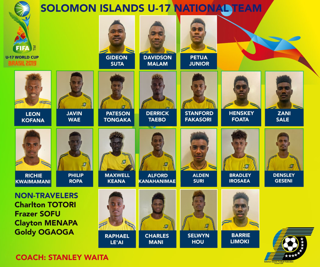 Sport: Solomon Islands name U-17 FIFA World Cup squad | RNZ News