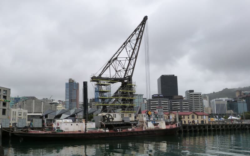 Person found dead after jump from Wellington Harbour crane | RNZ