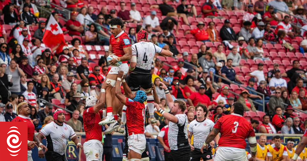 Rugby: Tonga overcome Canada in Pacific Nations Cup finale | RNZ News