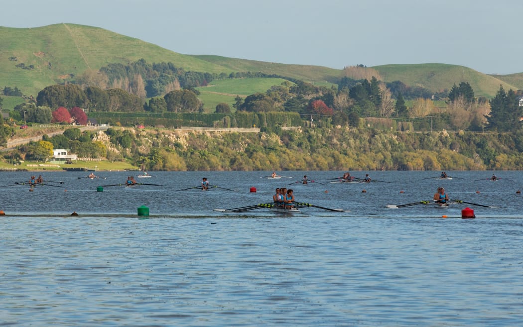 Three rowing crews continue to train | RNZ News