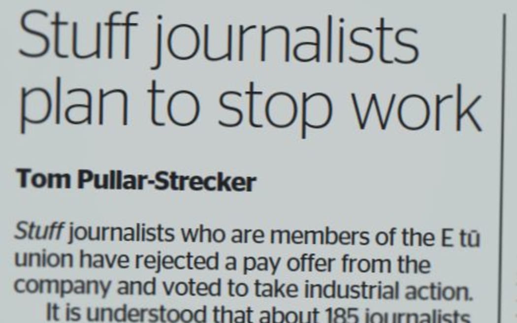 Why did Stuff journalists walk off the job? | RNZ