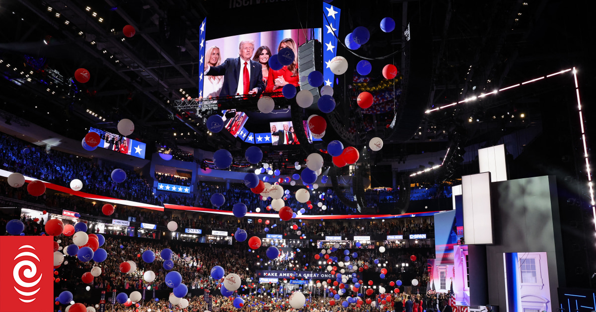 Watch: Donald Trump takes to stage for first speech since assassination ...