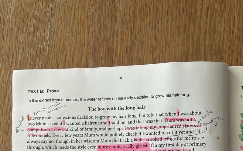 English exam asks students to write about long-haired boy being bullied ...