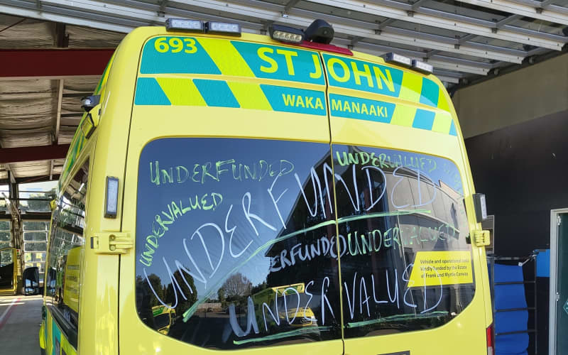 Hato Hone St John ambulance officers will strike for second time | RNZ