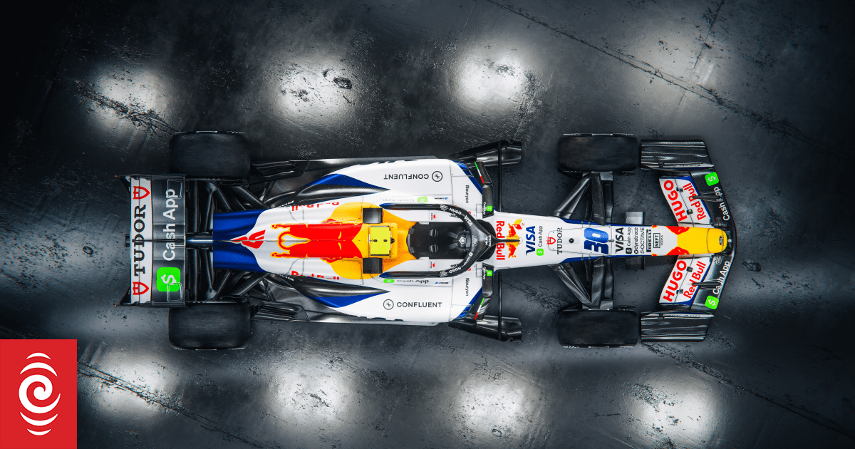 A first look at Liam Lawson's F1 car for 2026 | RNZ News