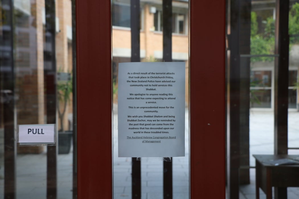 Synagogues closed for holy day following mosque shooting | RNZ News