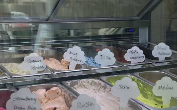 Salmon ice cream at Epsom shop 'like cat food but in a good way' | RNZ