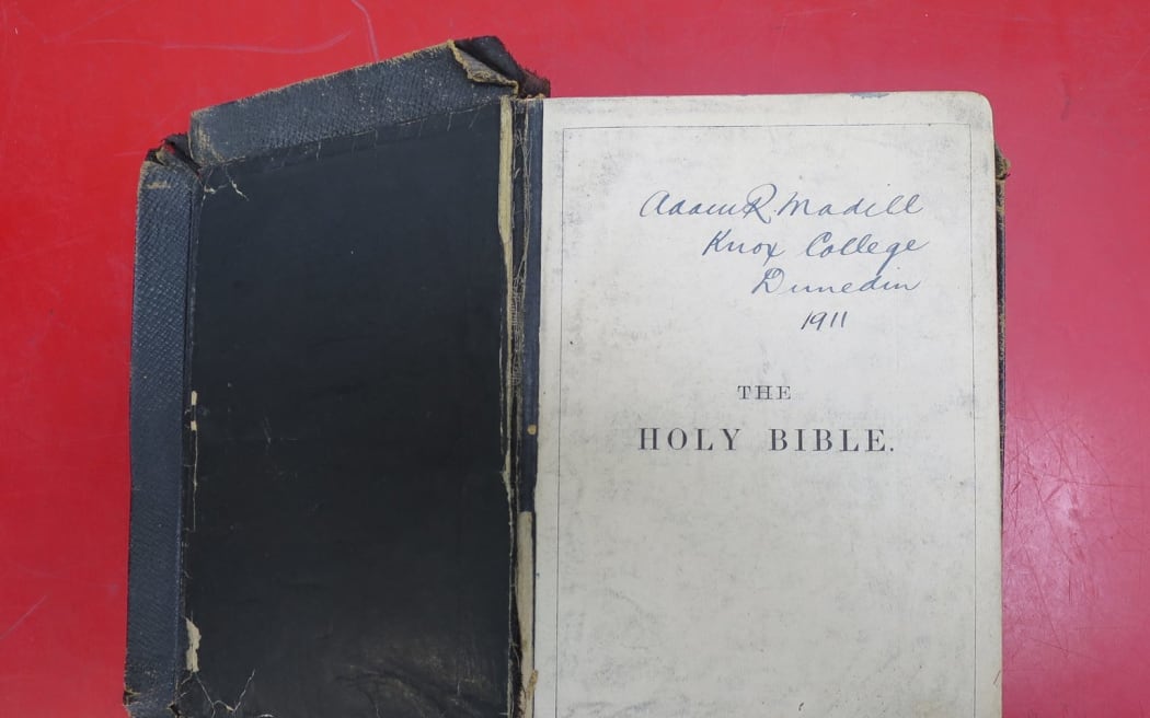 Historic bible turns up in Nelson, owner died in WWI France | RNZ