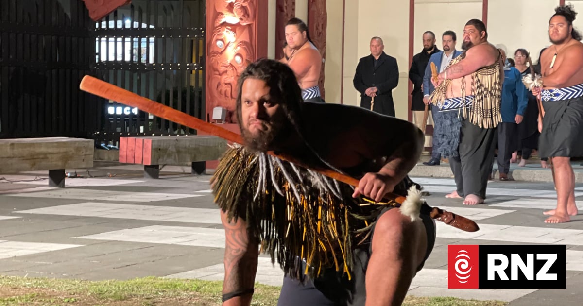 Te Kahu o te Raukura laid as a cloak of peace over Parliament grounds ...
