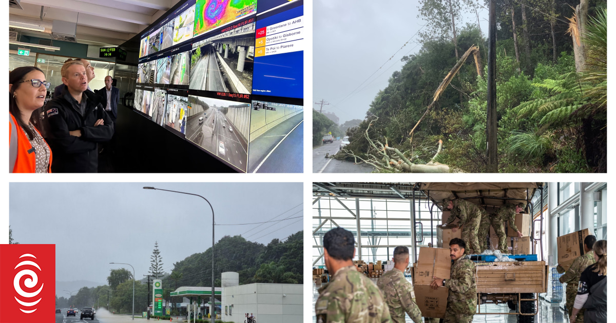 Red weather warnings as Cyclone Gabrielle makes landfall | RNZ News