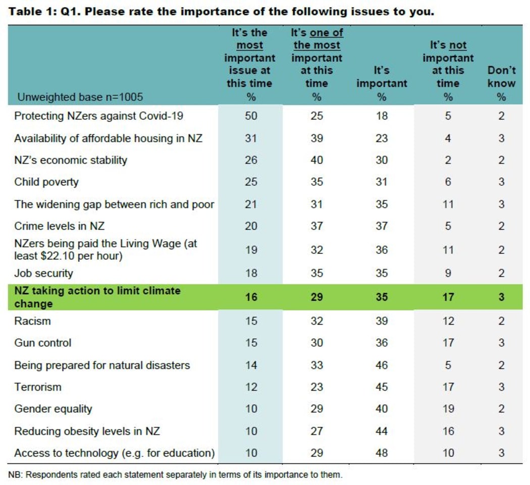 Protection against Covid-19 ranks as NZ's biggest issue | RNZ