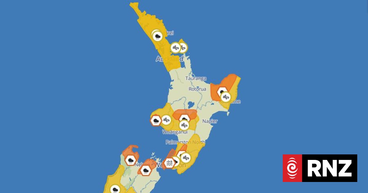 Weather: Orange rain warnings, strong winds, thunderstorms forecast as ...