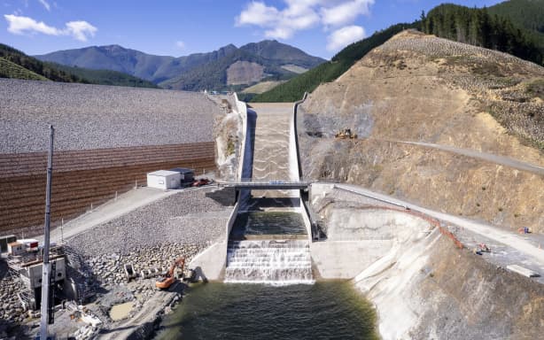 Waimea Community Dam full to capacity after recent rainfall | RNZ