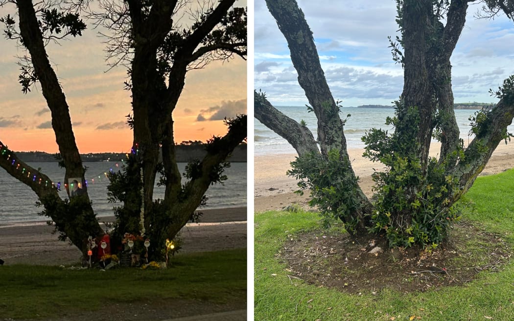 Memorial for young man who died at Auckland's Arkles Bay damaged for ...