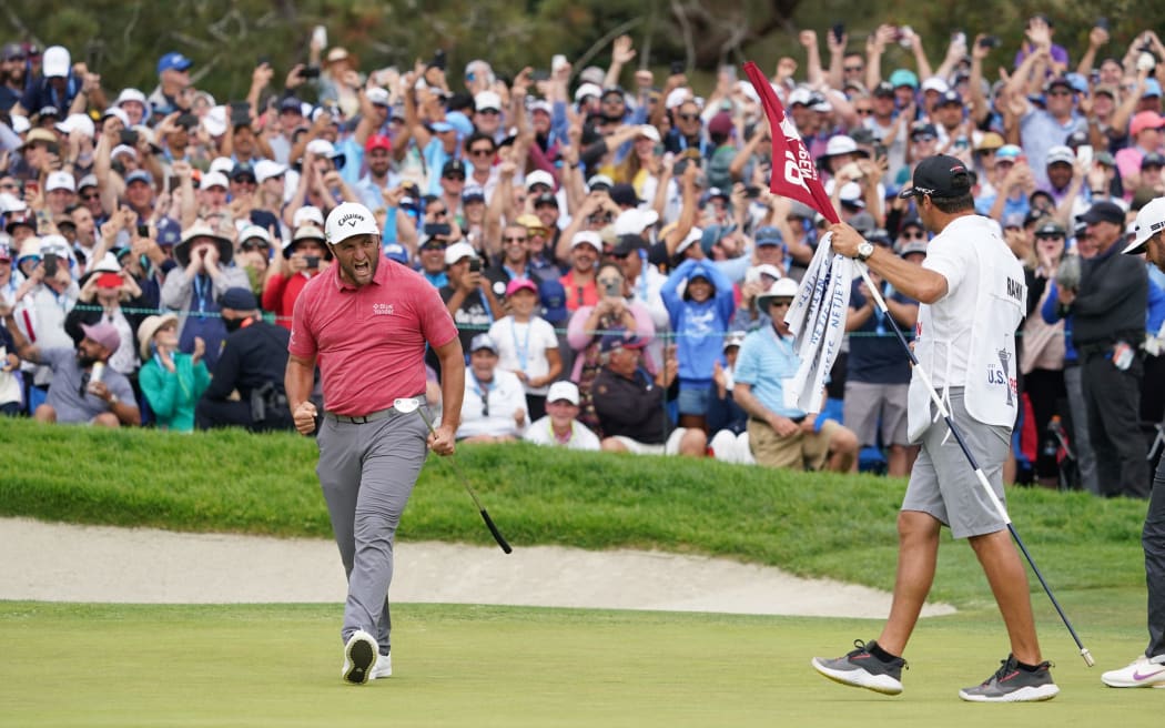 Rock-steady Rahm surges to emotional Masters win | RNZ News