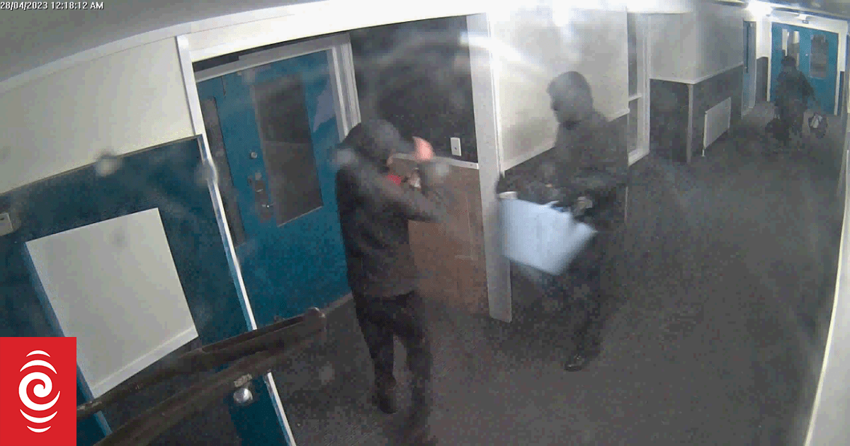 Papakura High School shares CCTV footage of break-ins | RNZ
