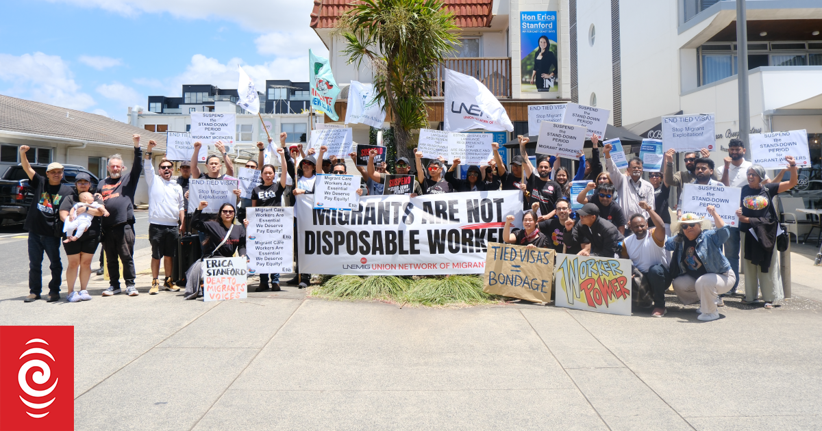 Dozens protest outside Immigration Minister’s office over migrant ...