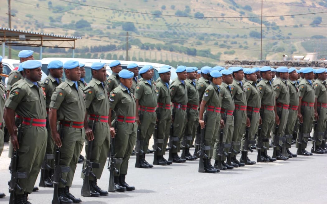 Pray for Fijian peacekeepers in the Middle East - minister | RNZ News