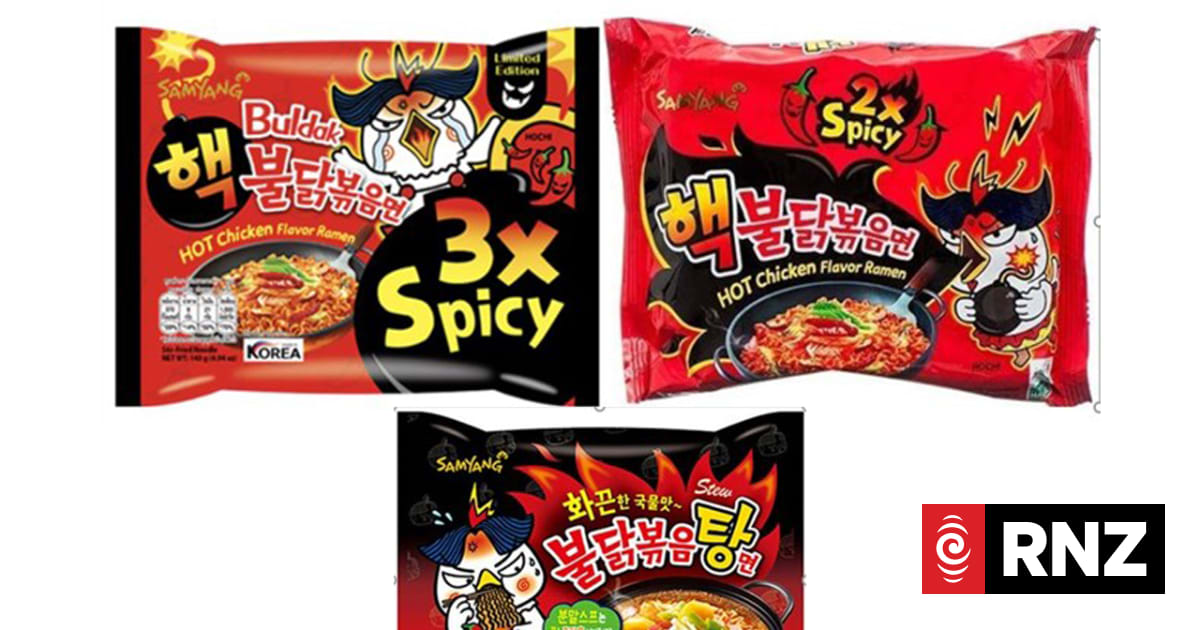 Denmark recalls Korean ramen brand Samyang for being too spicy | RNZ