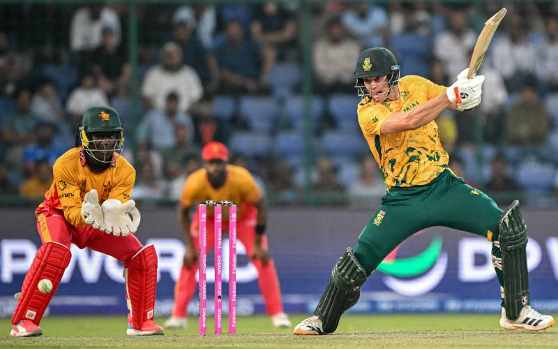 Cricket: South Africa beat Zimbabwe to set up semi-final clash with ...
