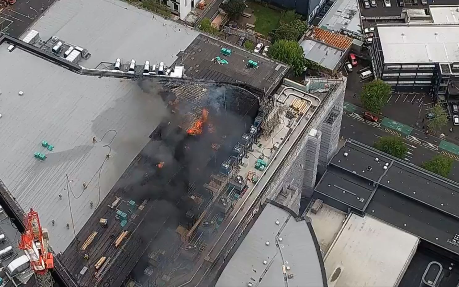 Auckland SkyCity convention centre fire | A Gallery from News | RNZ