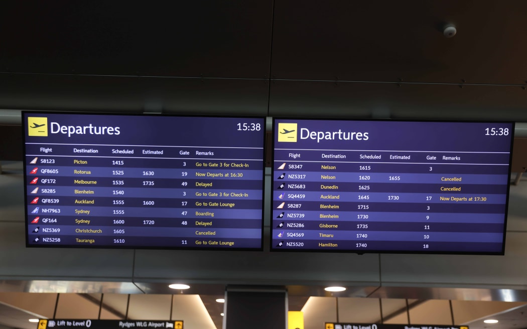 More than 40 flights cancelled at Wellington Airport due to fog | RNZ News