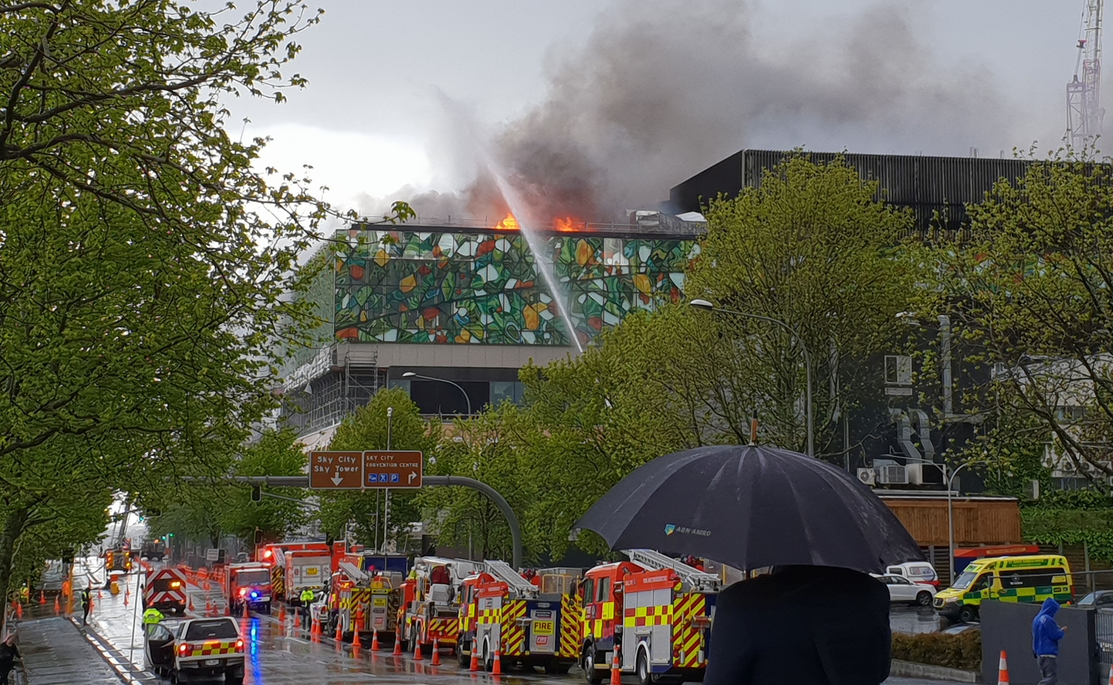 Major fire breaks out in SkyCity convention centre in central Auckland ...