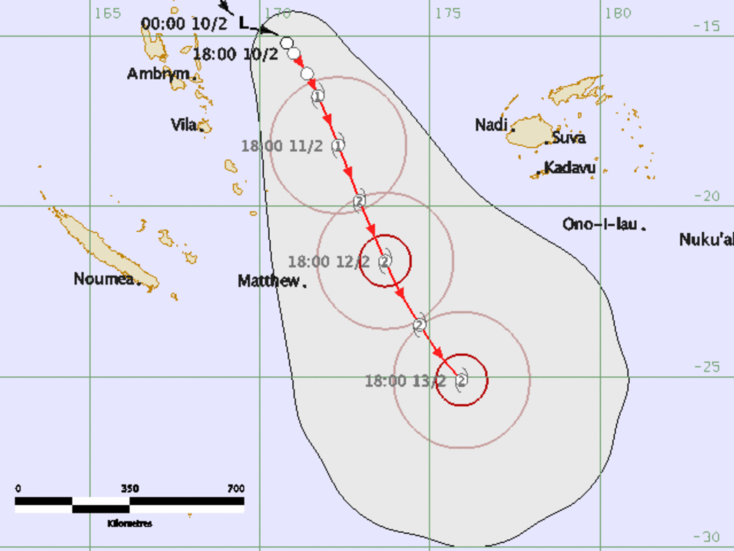 Cyclone forms between Vanuatu and Fiji | RNZ News