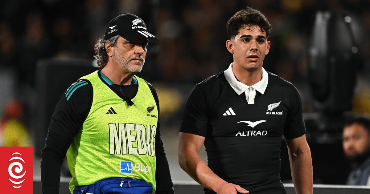 All Blacks halfback Noah Hotham suffers broken leg, Rugby Championship ...