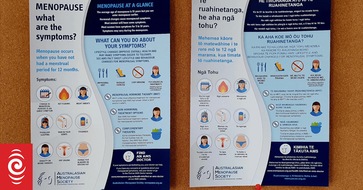 Menopause advocate calls for awareness | RNZ