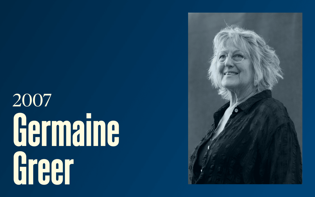 2007: Germaine Greer | RNZ