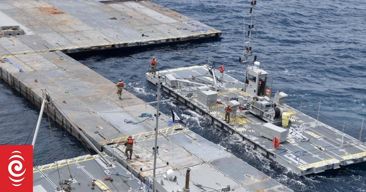 First aid shipment via temporary Gaza pier has gone ashore, US confirms ...