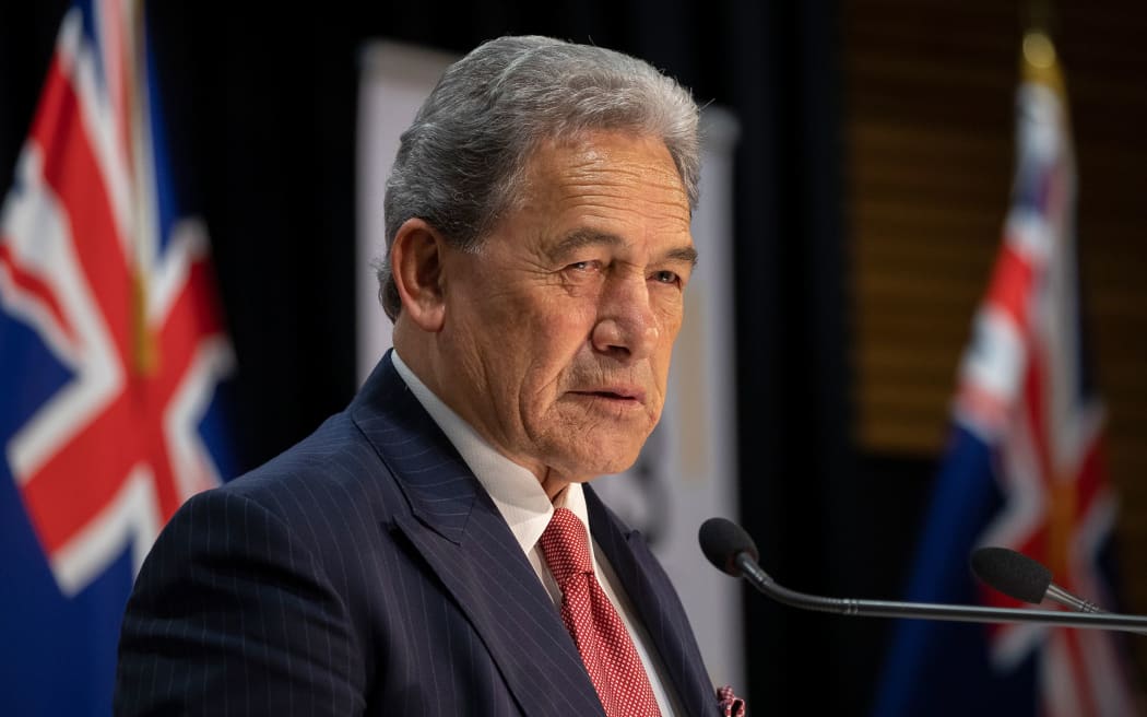 Winston Peters back on his podium with Covid-19 border closure ...