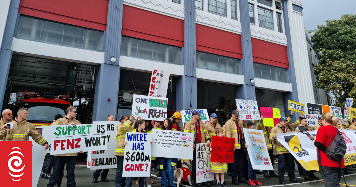 Firefighters walk off the job again after their first ever national ...