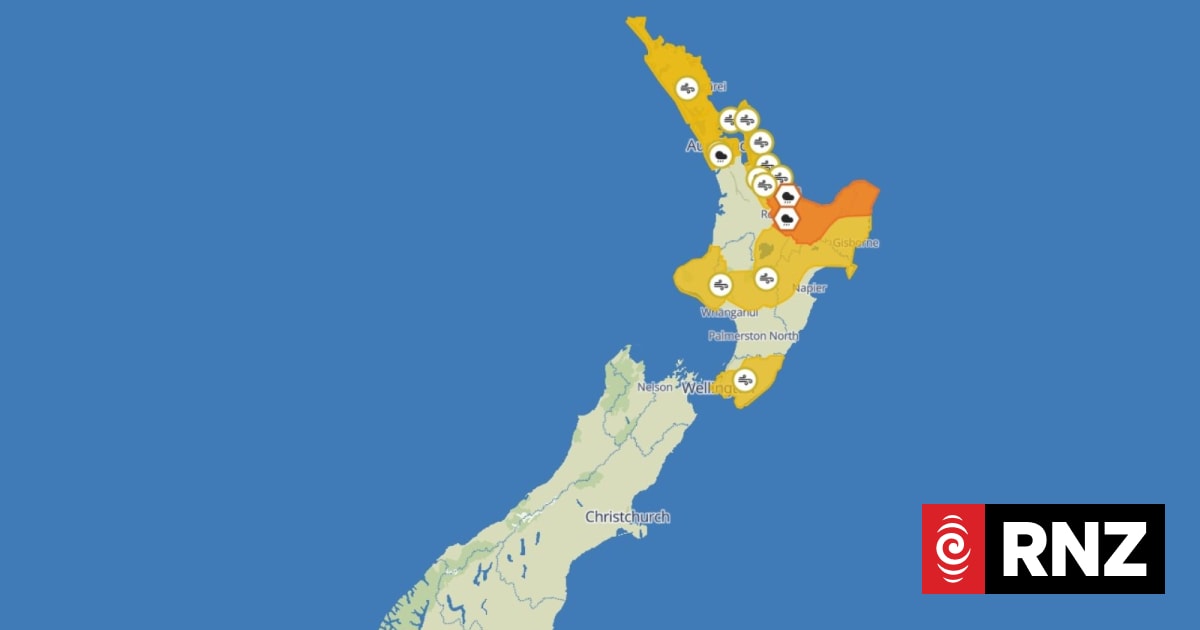 Weather: Heavy rain warning for Bay of Plenty, wind, rain watches ...