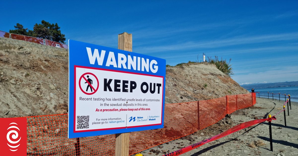 Sawdust with high levels of heavy metals shuts off part of Tāhunanui ...