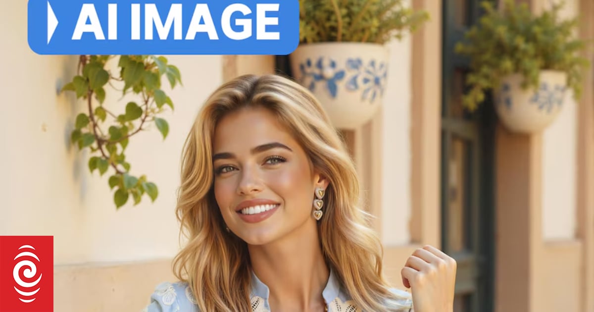 Her features are flawless. But this blonde, blue-eyed model in Vogue ...