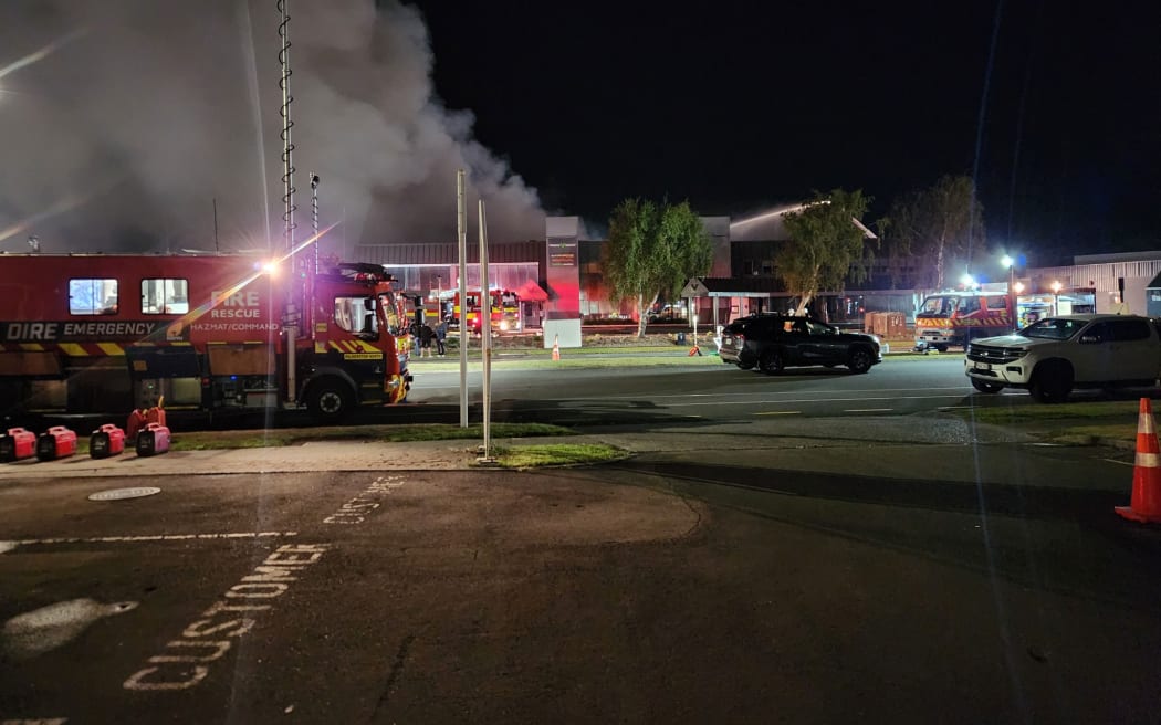 Crews called in from Wellington to help with warehouse fire in Manawatū ...