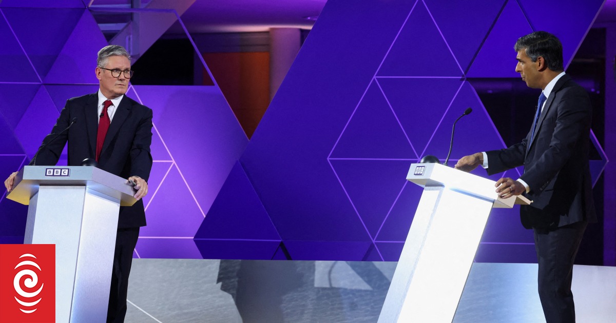 Sunak and Starmer clash in final UK election debate | RNZ News