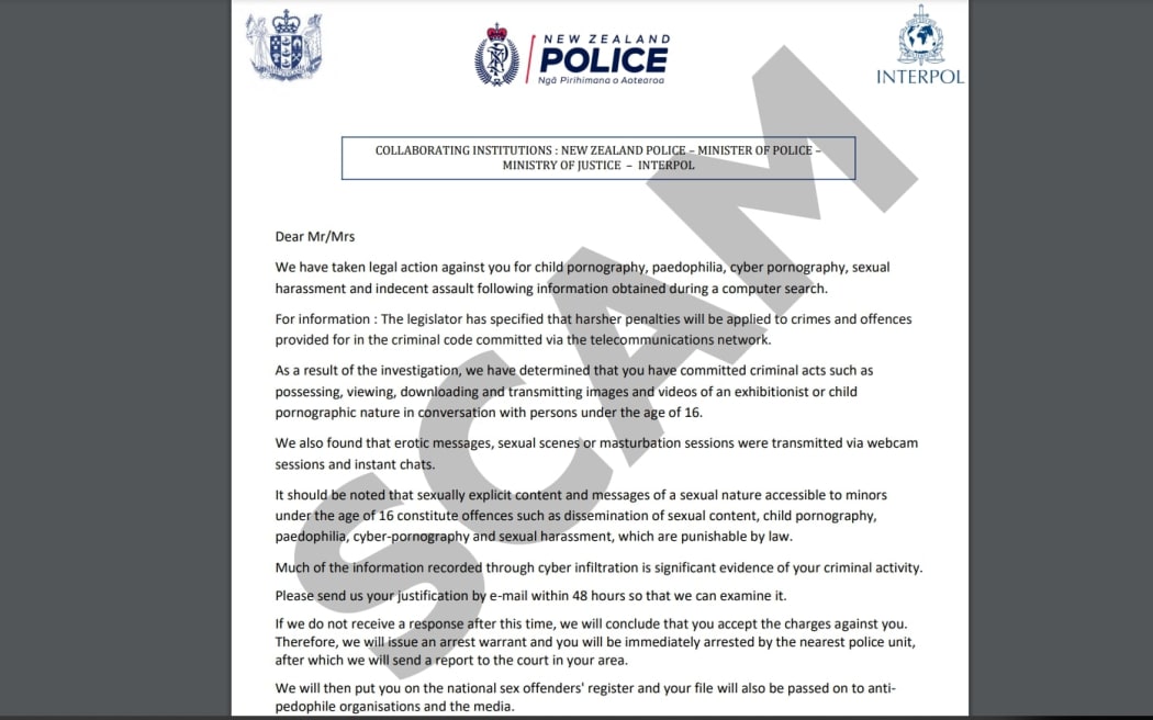 Police urge public to be cautious of new email scam threatening arrest ...