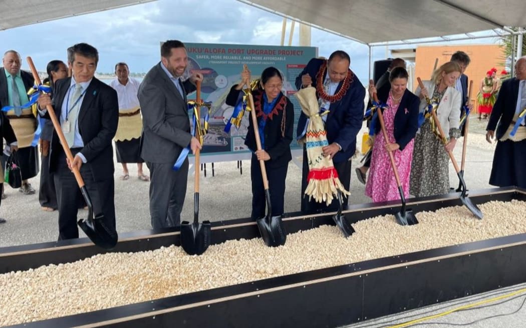 Tongan prime minister launches first phase of port upgrade | RNZ News