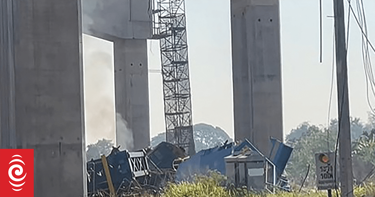 Crane collapse derails train in Thailand, killing 22: police | RNZ News