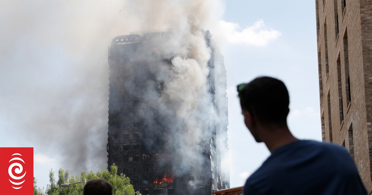 London fire neighbourhood 'looks like refugee camp' | RNZ