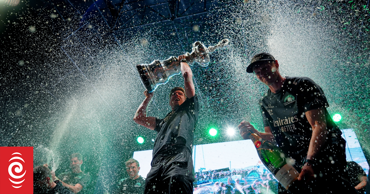 'Utterly dominant': Team NZ celebrate America's Cup win | RNZ