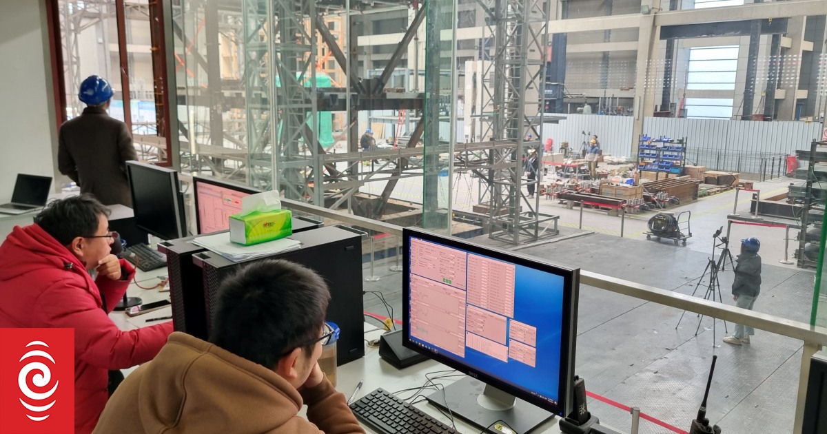 Earthquake testing in a giant shaking lab in China | RNZ
