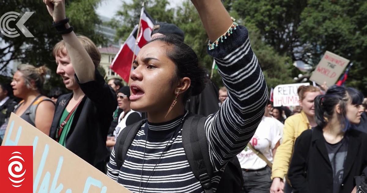 Group marches on Parliament over Ihumatao land dispute | RNZ