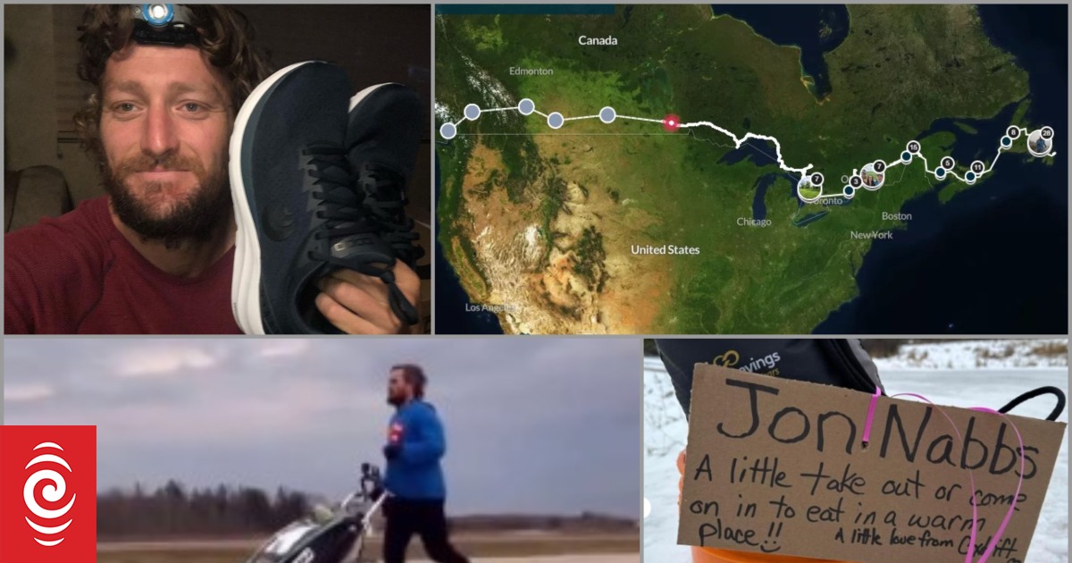 Ultra-runner Jon Nabbs on his 7500km Canada journey | RNZ