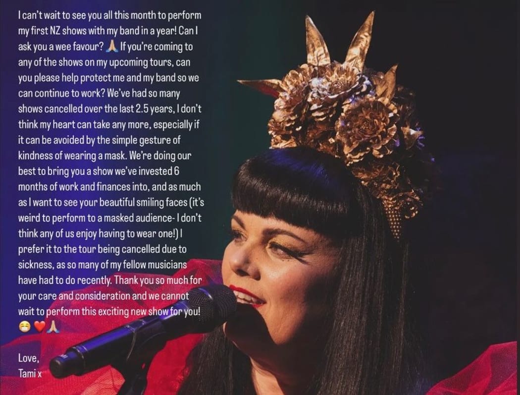 Covid-19: Musician Tami Neilson asks fans to mask up to protect touring ...