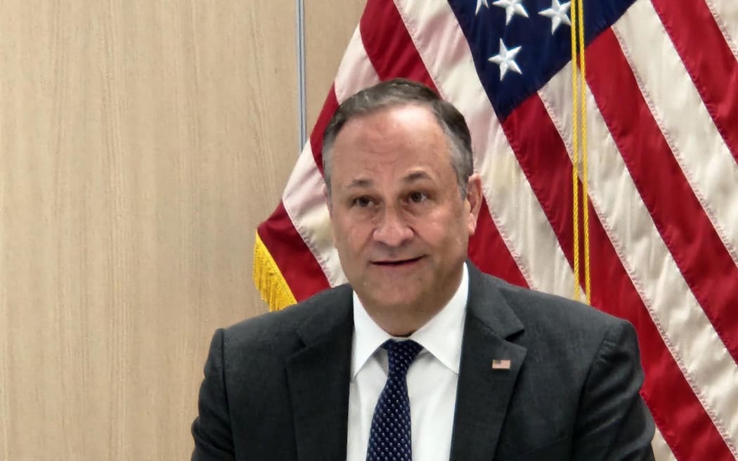 US Second Gentleman meets with Jacinda Ardern on Christchurch Call ...